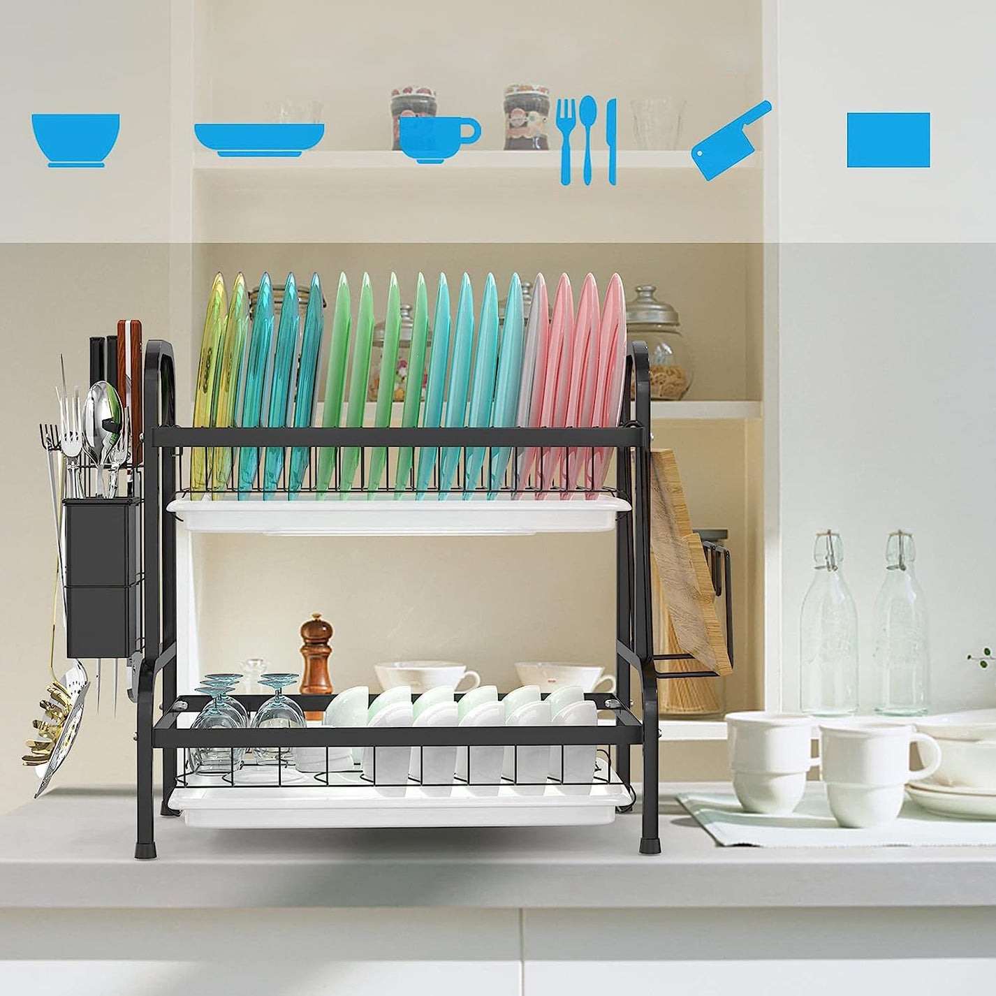 ESCURRIDOR DE PLATOS Y VASOS 42CM – INNOshopcr